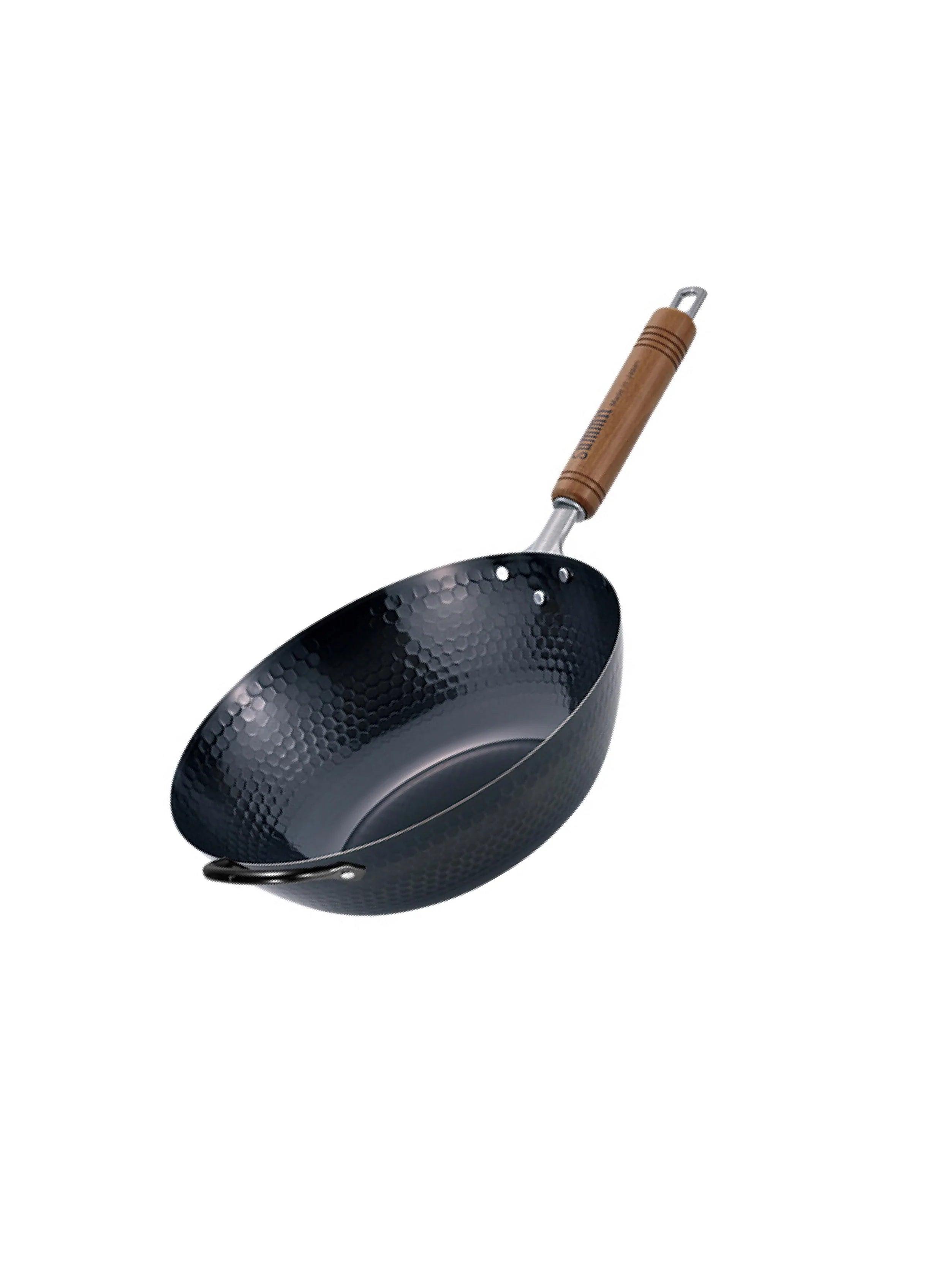 Summit - Japanese Premium Hammered Iron Wok with extra handle and Gift ...