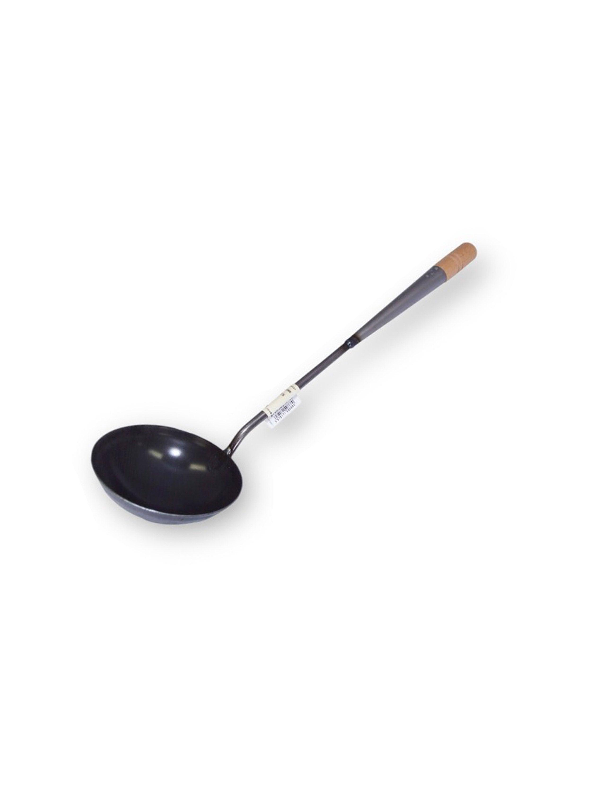 Iron Wok Turner Chinese Ladle Black 34cm – WISTOS Australia
