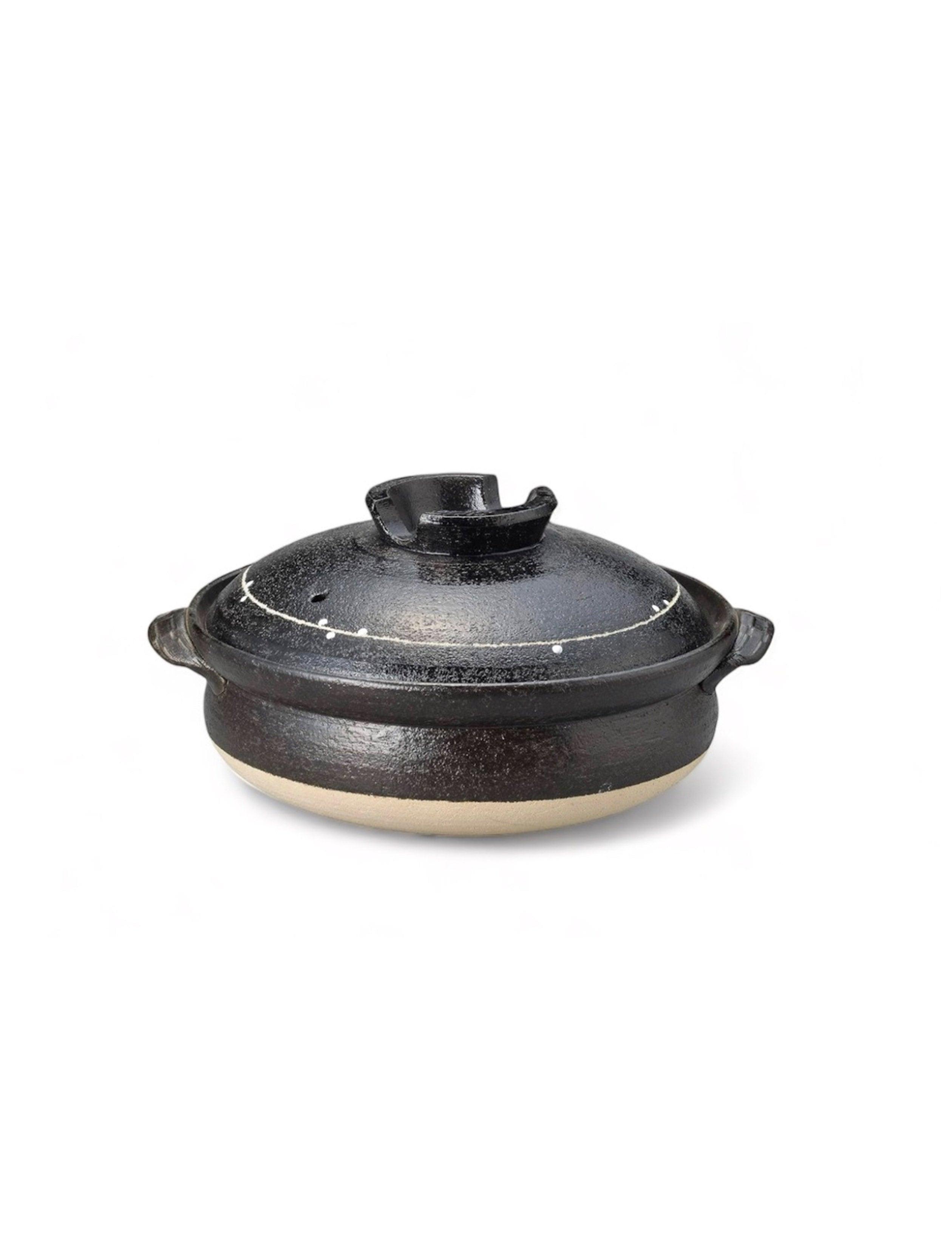 Donabe - Kokuyu Line Deeper Clay Pot Size 6 / 7 / 9 – WISTOS Australia
